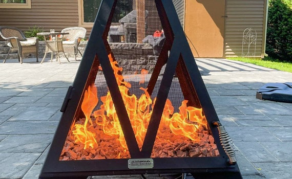 Outdoor Fire Pits Canada Real Concrete Cylinder Tabletop Fire Pit